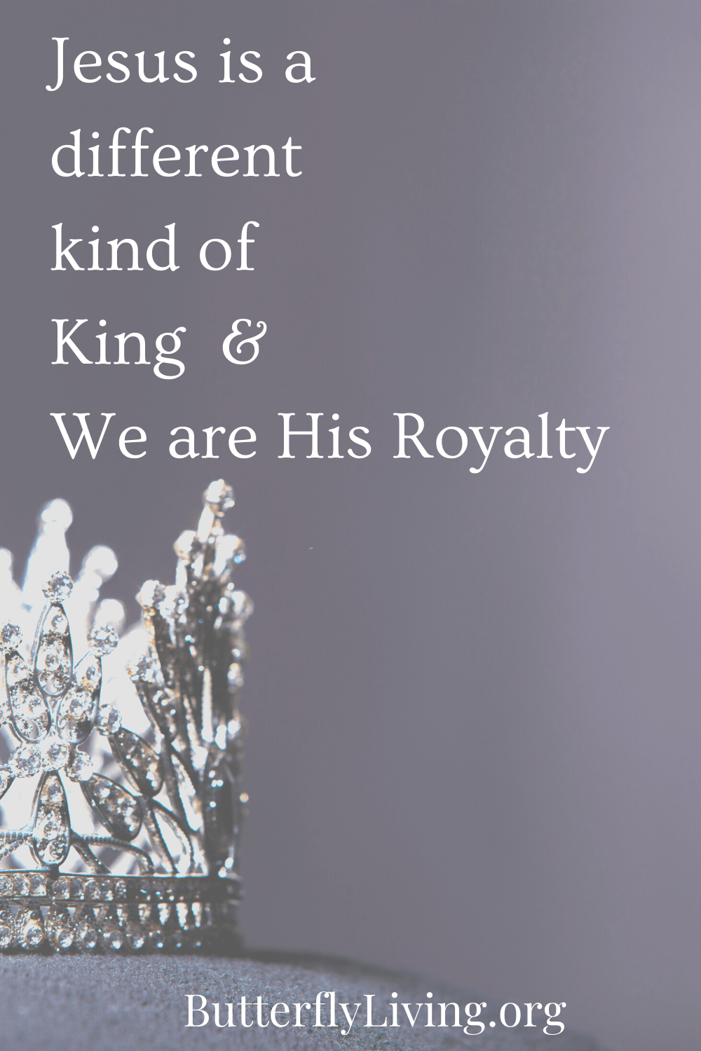 Jesus is a Different Kind of King and we are His Royalty