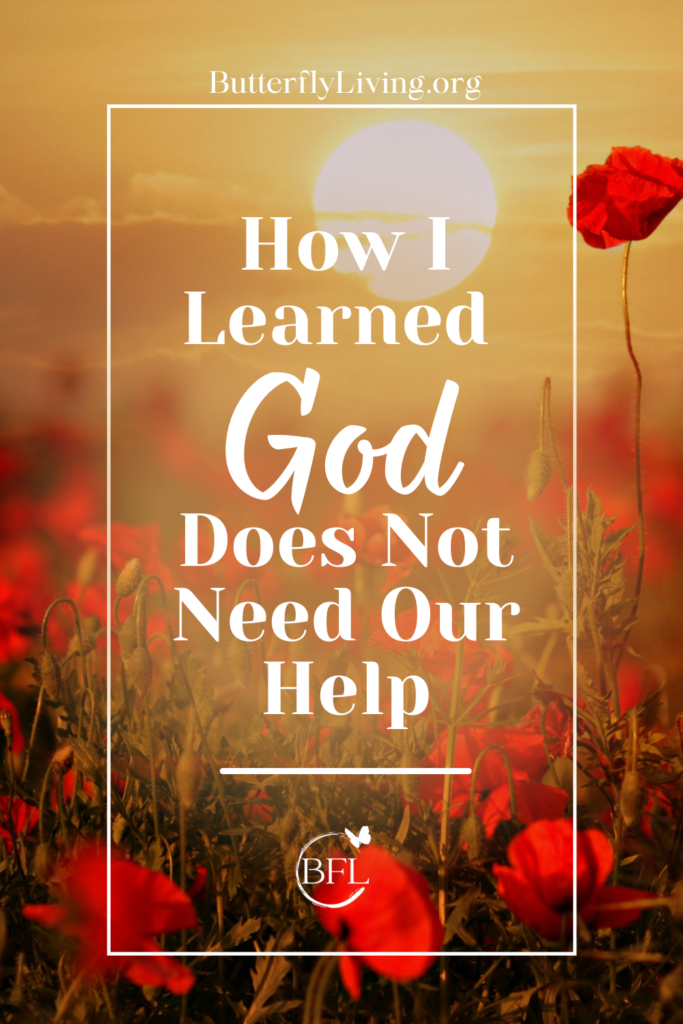 How I Learned Our Amazing God Does Not Need Our Help